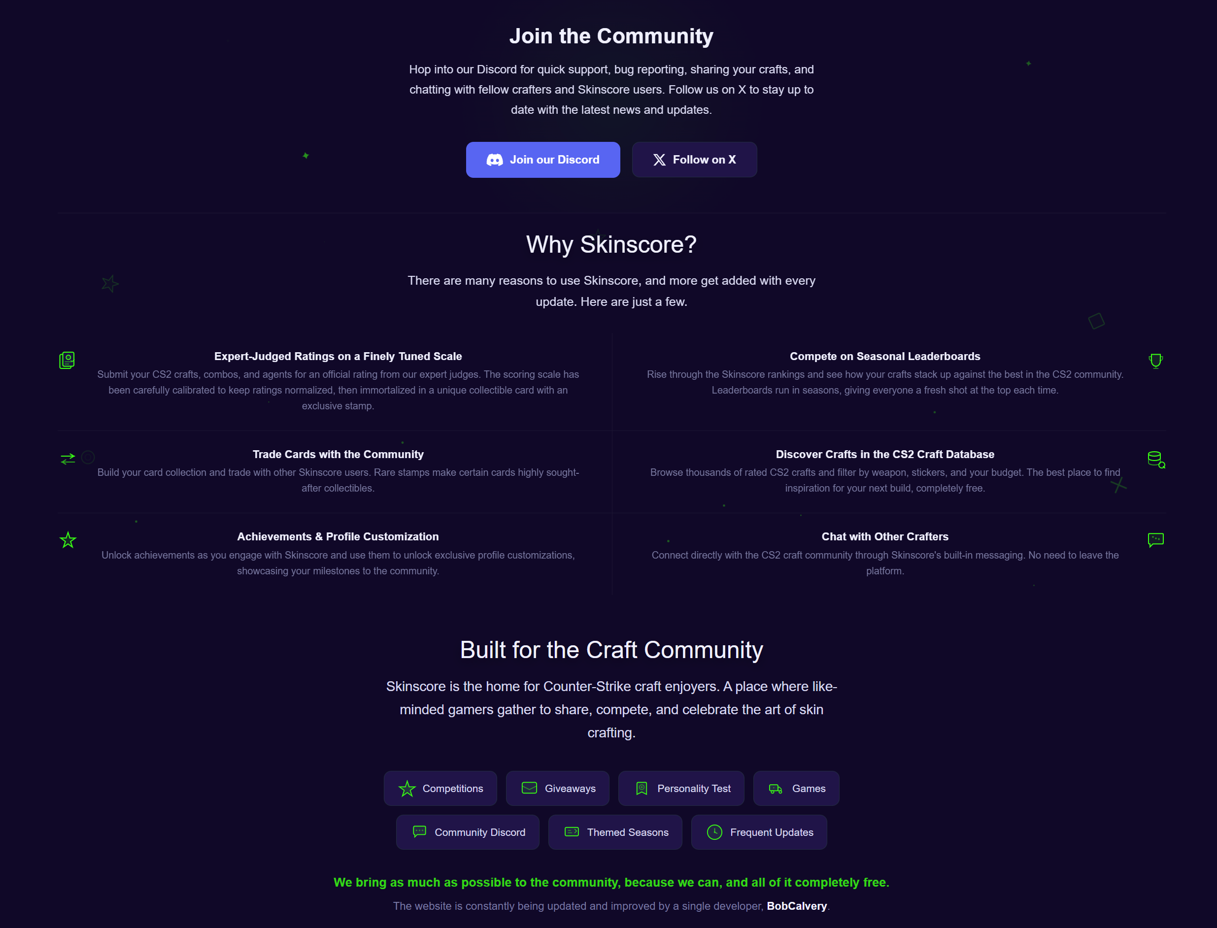 Skinscore - The Platform for CS2 Skins & Craft Ratings