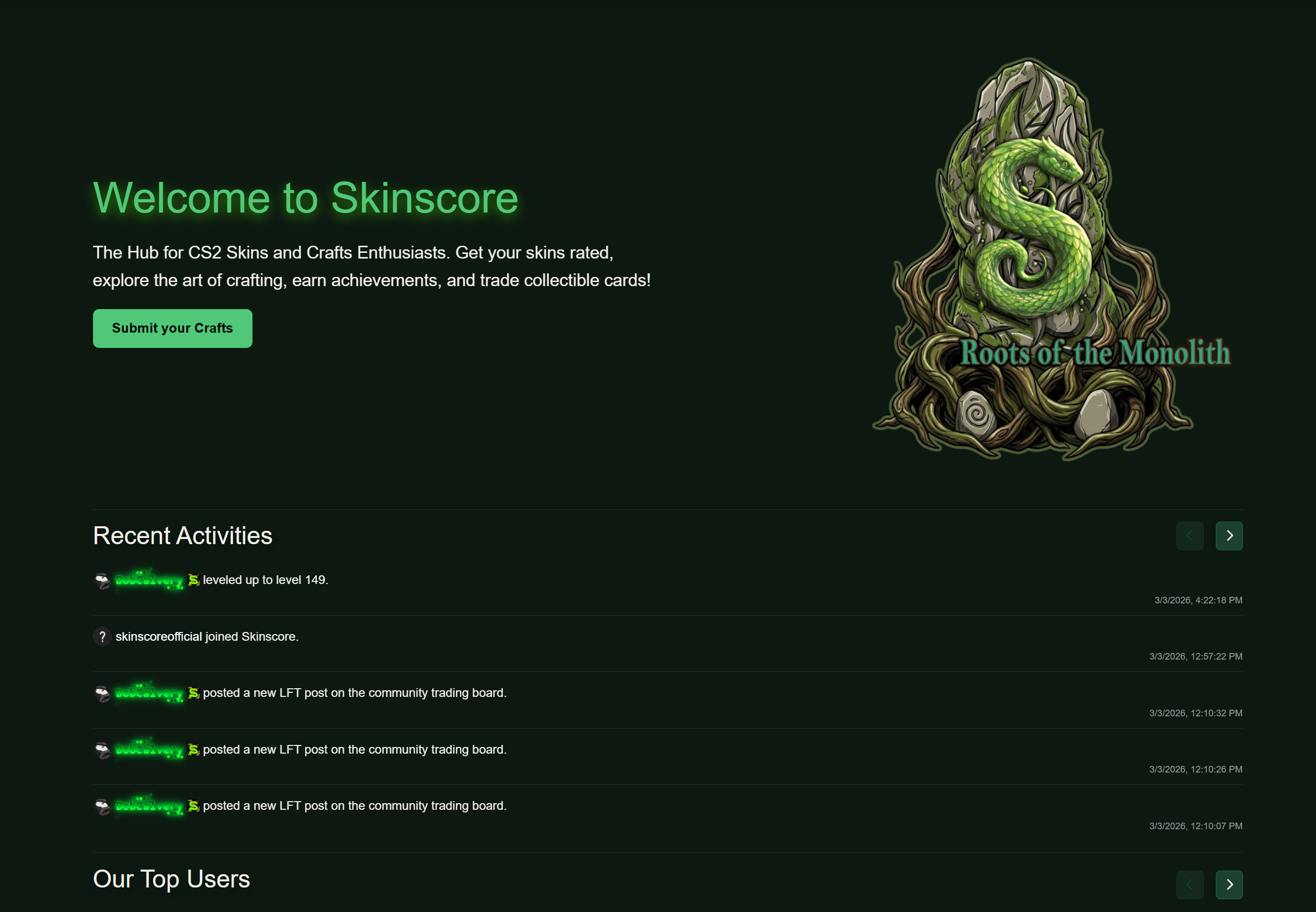 Skinscore - The Platform for CS2 Skins & Craft Ratings